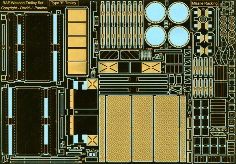 RAF Type S Weapon Trolley and Type Y Weapon Loader Set - David J. Parkins